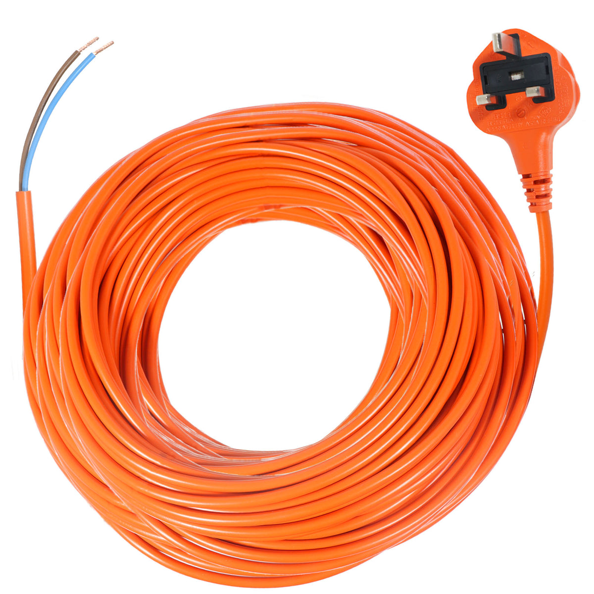 Cable for Draper BV3000/B 230V Garden Vacuum Leaf Blower Mulcher Plug ...