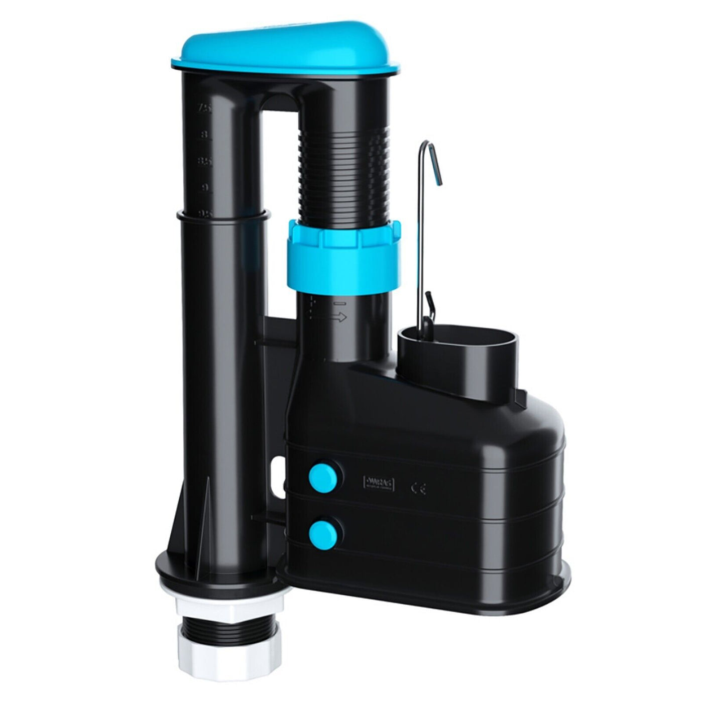 Dual Flush Toilet Syphon Height Adjustable 7.5" to 9.5" WC Cistern Int ...