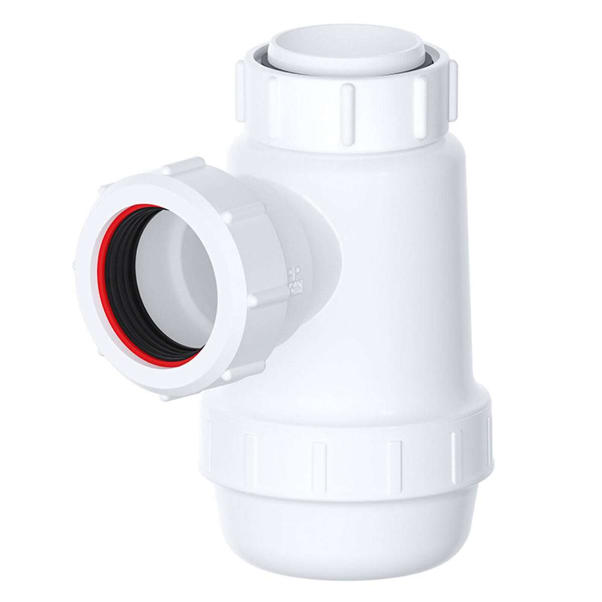 Waste Bottle Trap 38mm Shallow Bathroom Kitchen Sink Basin Bidet Urina ...